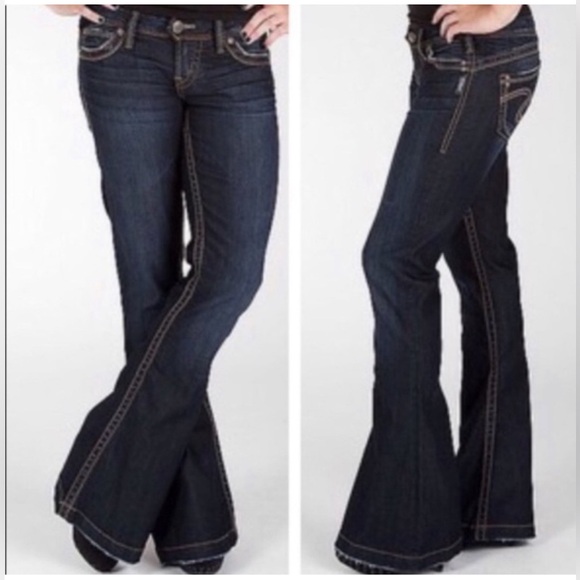 Silver Jeans | Jeans | Silver Jeans Camden Rose Bell Bottom Jeans Flare Wide Leg Dark Wash Low ...